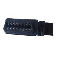 China T-Type OBDII Diagnostic Cable J1962 16 Pin Male to Female 30cm Flat Adapter for Automotive Testing for sale