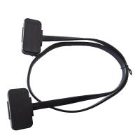 China 100cm OBD2 Extension Cable Male to Female Flat Wire for Automotive Diagnostics with Custom Pin Assignment for sale