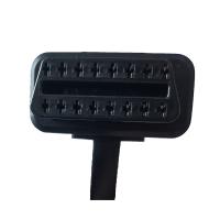 China 100cm OBD2 Extension Cable Male to Female Flat Wire for Automotive Diagnostics with Custom Pin Assignment for sale