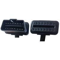 China 100cm OBD2 Extension Cable Male to Female Flat Wire for Automotive Diagnostics with Custom Pin Assignment for sale