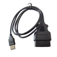 China OEM 16-Pin OBD2 to USB 2.0 Cable 100cm with Custom Pin Assignment for Automotive Diagnostics for sale