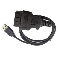 China OEM 16-Pin OBD2 to USB 2.0 Cable 100cm with Custom Pin Assignment for Automotive Diagnostics for sale