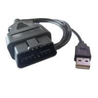 China OEM 16-Pin OBD2 to USB 2.0 Cable 100cm with Custom Pin Assignment for Automotive Diagnostics for sale