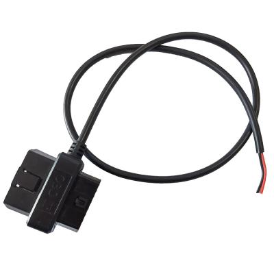 China OEM Customized 100cm T Male to Female OBD2 Diagnostic Cable with Custom Pin Assignment for Automotive Testing for sale