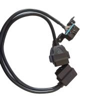 China OBD2 Extension Cable 50cm Male to Dual Female Port Adapter for BUICK Vehicle Diagnostics for sale