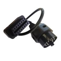 China Black 20 Pin OBD2 Diagnostic Cable for BMW Vehicles - 40cm Length with Customizable Pin Assignment for sale
