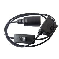 China 16-Pin OBD2 Extension Cable with Switch - 100cm Automotive Diagnostic Power Cable for All Vehicle Models for sale
