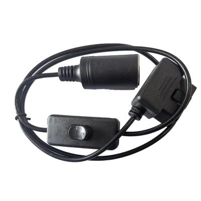 China 16-Pin OBD2 Extension Cable with Switch - 100cm Automotive Diagnostic Power Cable for All Vehicle Models for sale