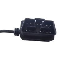 China 16-Pin OBD2 Extension Cable with Switch - 100cm Automotive Diagnostic Power Cable for All Vehicle Models for sale