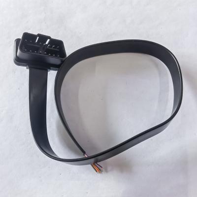 China 16-Pin J1962 OBD2 Male Connector to Open Plug Wire - 50cm Automotive Diagnostic Cable with Custom Pin Assignment for sale
