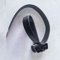 China 16-Pin J1962 OBD2 Male Connector to Open Plug Wire - 50cm Automotive Diagnostic Cable with Custom Pin Assignment for sale
