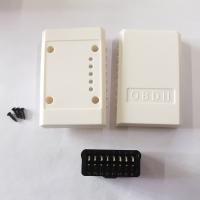 China OBD2 Male 16-Pin Connector with White Core - PA66/ABS/Brass Material - Universal Automotive Diagnostic Plug for sale