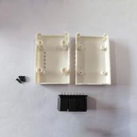 China OBD2 Male 16-Pin Connector with White Core - PA66/ABS/Brass Material - Universal Automotive Diagnostic Plug for sale