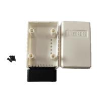 China OBD2 Male 16-Pin Connector with White Core - PA66/ABS/Brass Material - Universal Automotive Diagnostic Plug for sale
