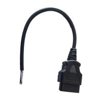 China 16 Pin OBD2 Female to Open Cable 30cm Automotive Diagnostic Interface with Custom Pin Assignment for sale