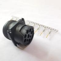 China 9 Pin Deutsch J1939 Black Male Connector - Heavy Duty Truck Diagnostic Cable with OBD2 Interface for sale