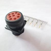 China 9 Pin Deutsch J1939 Black Male Connector - Heavy Duty Truck Diagnostic Cable with OBD2 Interface for sale
