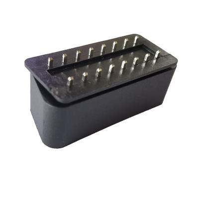 China OBD2 16-Pin Automotive Diagnostic Connector - 12V PA66/Brass Material for Universal Vehicle Compatibility for sale