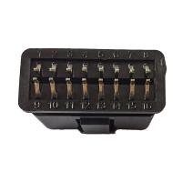 China OEM OBD J1962 16-Pin Male Diagnostic Connector with PA66/Brass Construction and Folded Design for sale