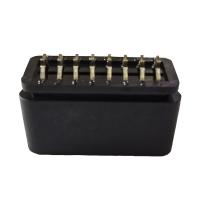 China OEM OBD J1962 16-Pin Male Diagnostic Connector with PA66/Brass Construction and Folded Design for sale