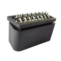 China OEM OBD J1962 16-Pin Male Diagnostic Connector with PA66/Brass Construction and Folded Design for sale