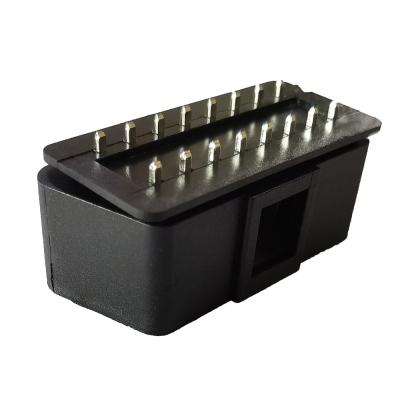 China OBD2 16-Pin Male to J1962 Plug Connector - 24V Automotive Diagnostic Interface with PA66/Brass Construction for sale
