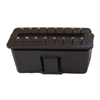 China 24V OBD2 16-Pin Male Automotive Diagnostic Connector - PA66/Brass Material - Universal Vehicle Compatibility for sale