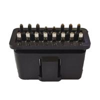 China 12V J1962 16-Pin OBD II Male Connector Socket with PA66/Brass Construction for Automotive Diagnostics for sale