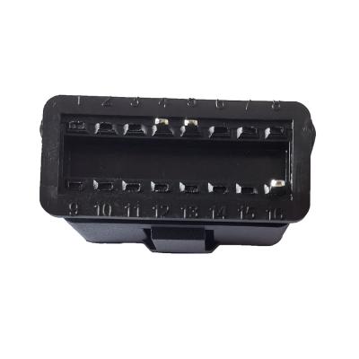China 3-Pin Male OBD2 Automotive Connector with PA66/Brass Construction for Universal Vehicle Diagnostics for sale