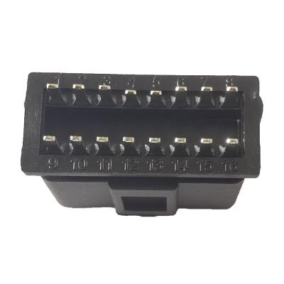 China J1962 OBD2 16-Pin Male Connector Socket with PA66/Brass Construction for Automotive Diagnostics for sale