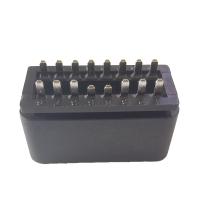 China J1962 OBD2 16-Pin Male Connector Socket with PA66/Brass Construction for Automotive Diagnostics for sale