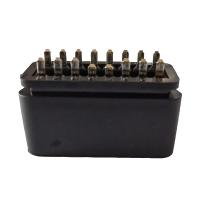 China 24V OBD2 J1962 16-Pin Male Diagnostic Connector for Automotive Vehicles with Custom Pin Assignment for sale