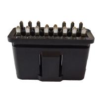 China 24V OBD2 J1962 16-Pin Male Diagnostic Connector for Automotive Vehicles with Custom Pin Assignment for sale