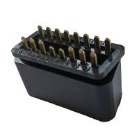 China OBD2 16 Pin Male Gold Plated J1962 Adapter Connector - 12W-24W Automotive Diagnostic Plug for sale