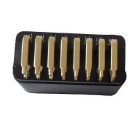 China 12V J1962 OBD2 Male Connector with 90 Degree Right Angle Pins - 16-Pin Automotive Diagnostic Interface for sale