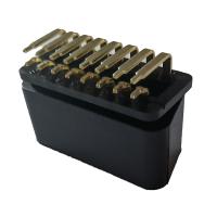 China 12V J1962 OBD2 Male Connector with 90 Degree Right Angle Pins - 16-Pin Automotive Diagnostic Interface for sale