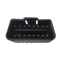 China 12V J1962 OBD2 Male Connector with 90 Degree Right Angle Pins - 16-Pin Automotive Diagnostic Interface for sale
