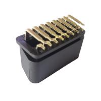 China 12V J1962 OBD2 Male Connector with 90 Degree Right Angle Pins - 16-Pin Automotive Diagnostic Interface for sale