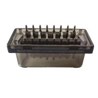 China OBDII 16 Pin Male J1962 Connector Diagnostic Tool Custom Pin Assignment ABS Brass for sale
