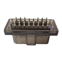 China OBDII 16 Pin Male J1962 Connector Diagnostic Tool Custom Pin Assignment ABS Brass for sale