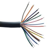 China 16-Pin OBD2 Diagnostic Extension Cable with Open Wire End - 60cm PA66 Insulated with Brass Terminals for sale
