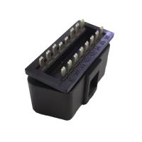China OBD2 16Pin Square Hole Male Plug Connector 24V PA66 Brass Diagnostic Tool for sale
