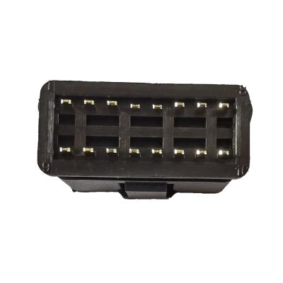 China 24V J1962 16pin OBD II OBD 2 OBD2 Male Connector Socket for sale
