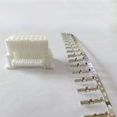 China ODM OBD2 16 Pin White Female Connector for Nissan Toyota Diagnostic Tool PA66 Brass for sale