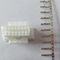 China ODM OBD2 16 Pin White Female Connector for Nissan Toyota Diagnostic Tool PA66 Brass for sale