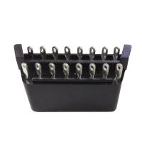 China OBDII Tuning Fork Female Connector 12V 24V Black ABS Brass for Nissan Toyota for sale