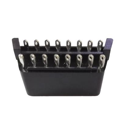 China OBDII Tuning Fork Female Connector 12V 24V Black ABS Brass for Nissan Toyota for sale