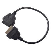 China 14-Pin OBD2 Extension Cable for Nissan Vehicles | 40cm Length | Custom Pin Assignment for sale