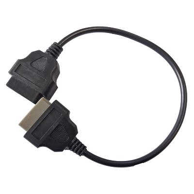 China 14-Pin OBD2 Extension Cable for Nissan Vehicles | 40cm Length | Custom Pin Assignment for sale