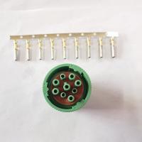China Green Deutsch 9 Pin J1939 Female Connector with 9 Terminals for Automotive OBD for sale